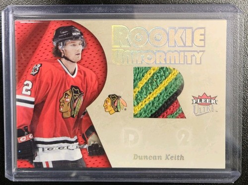 2005-06 FLEER ULTRA DUNCAN KEITH ROOKIE UNIFORMITY 4 COLOR PATCH /35 EX ...