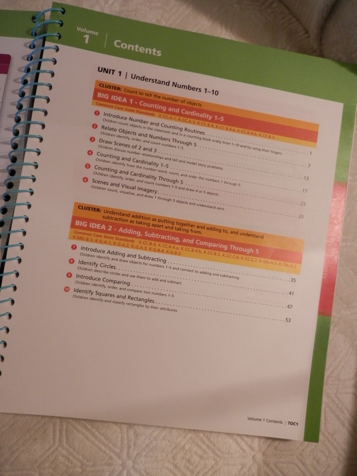 Volume 1 & 2 Math Expressions Grade K Teacher Edition -Houghton Mifflin ...