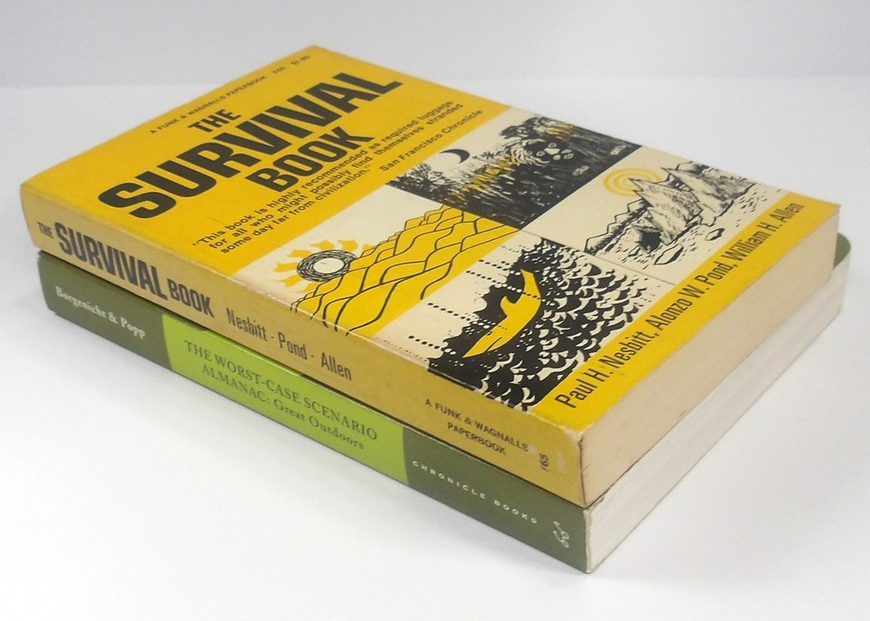 Vtg Survival Paperbacks ~ THE SURVIVAL BOOK & THE WORST-CASE SCENARIO ...