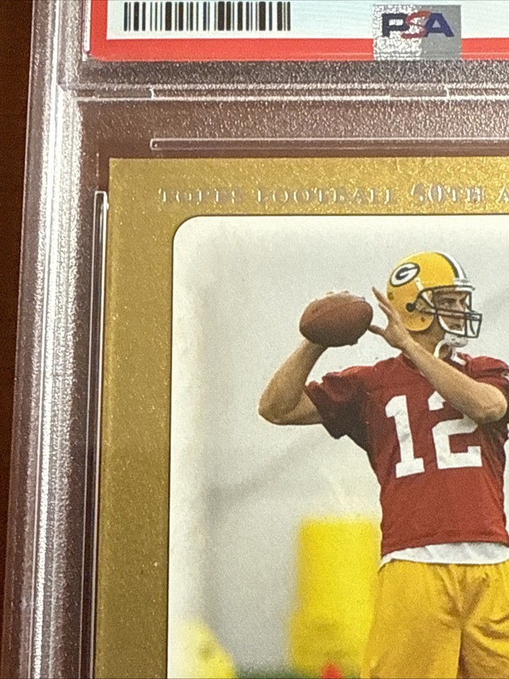 2005 Topps Gold Aaron Rodgers Rookie Card PSA RC 31/50 RARE | eBay