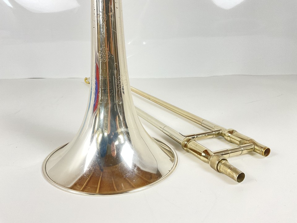 Used King 2102 (2B) Sterling Silver Bell Bb Tenor Trombone (SN: 259071 ...