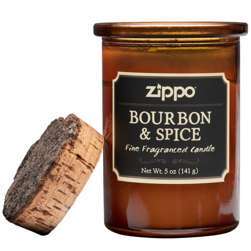 Zippo Spirit Candle Bourbon & Spice Scent, 70008, (5 oz. jar, Poured in ...