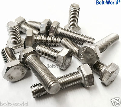 M2 / 2mm A2 STAINLESS STEEL HEX HEXAGON HEAD SET SCREW BOLTS FULLY ...