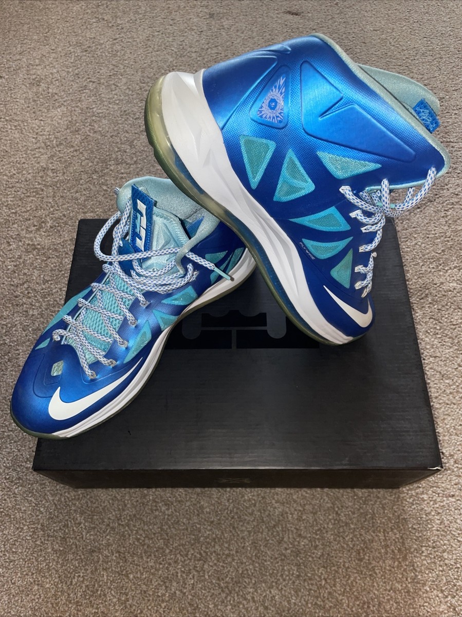 Lebron 10 Blue Diamond On Feet