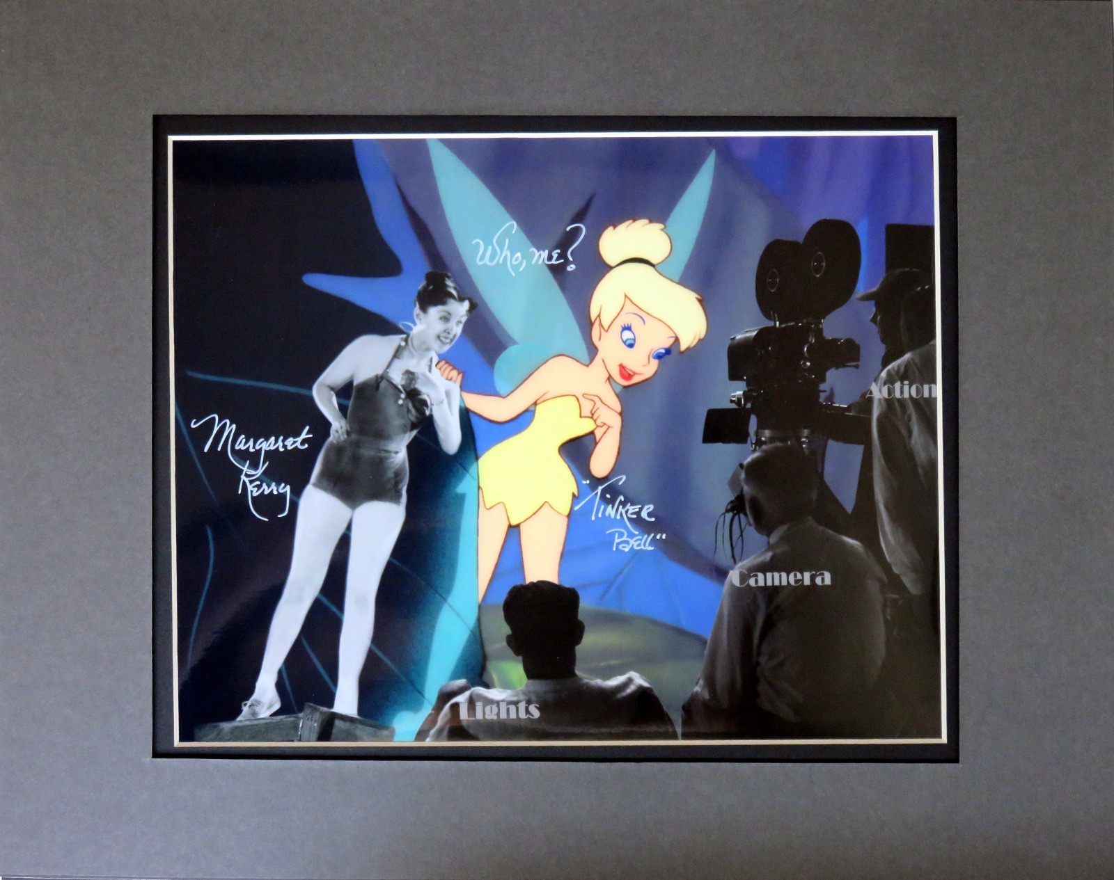Disney Original Tinker Bell Autographed Matted Photo Who Me?By Margaret ...