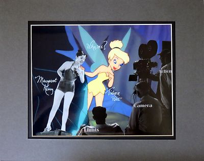 Disney Original Tinker Bell Autographed Matted Photo Who Me?By Margaret ...
