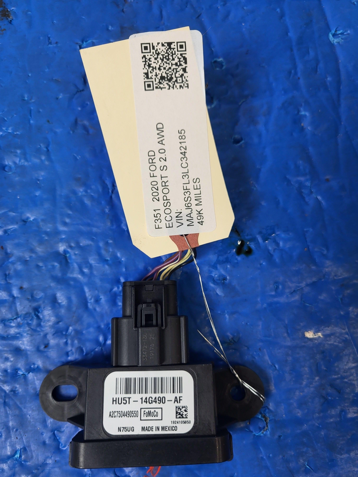 Extended Power Control Module 2020 Ford Ecosport S 2.0L AWD HU5T-14G490 ...