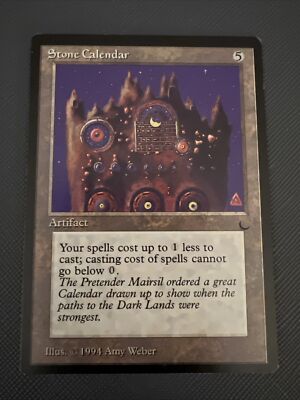 MTG Stone Calendar The Dark Regular Rare Light Play | eBay