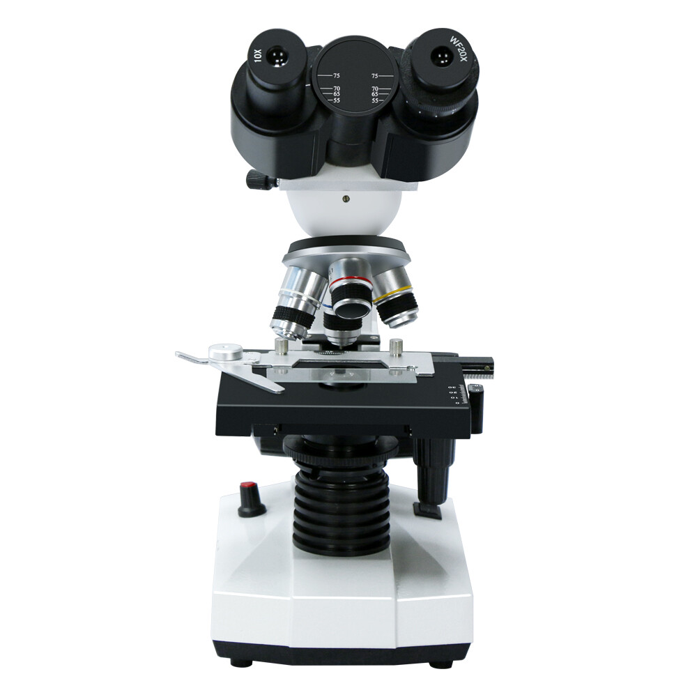 Lab Microscopes 40X-2000X Binocular Microscope WF10X & WF 20X Eyepieces ...