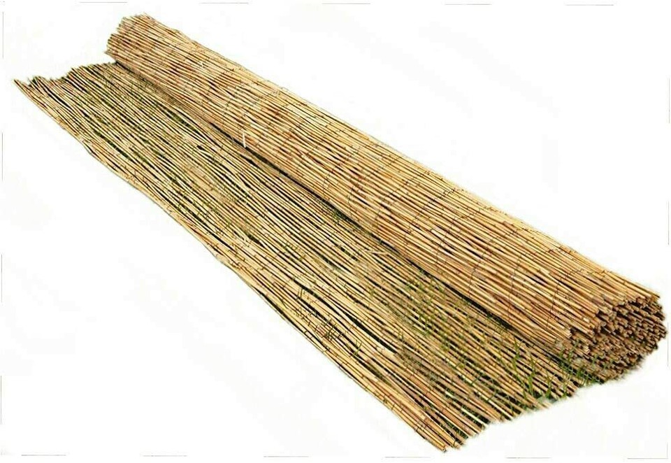 Abaseen Natural Reed Screening Garden Privacy Fence Peeled Reed Screen ...