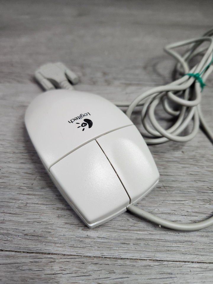Vintage Logitech 2-Button Serial Mouse M-M34 Ball Mouse | eBay