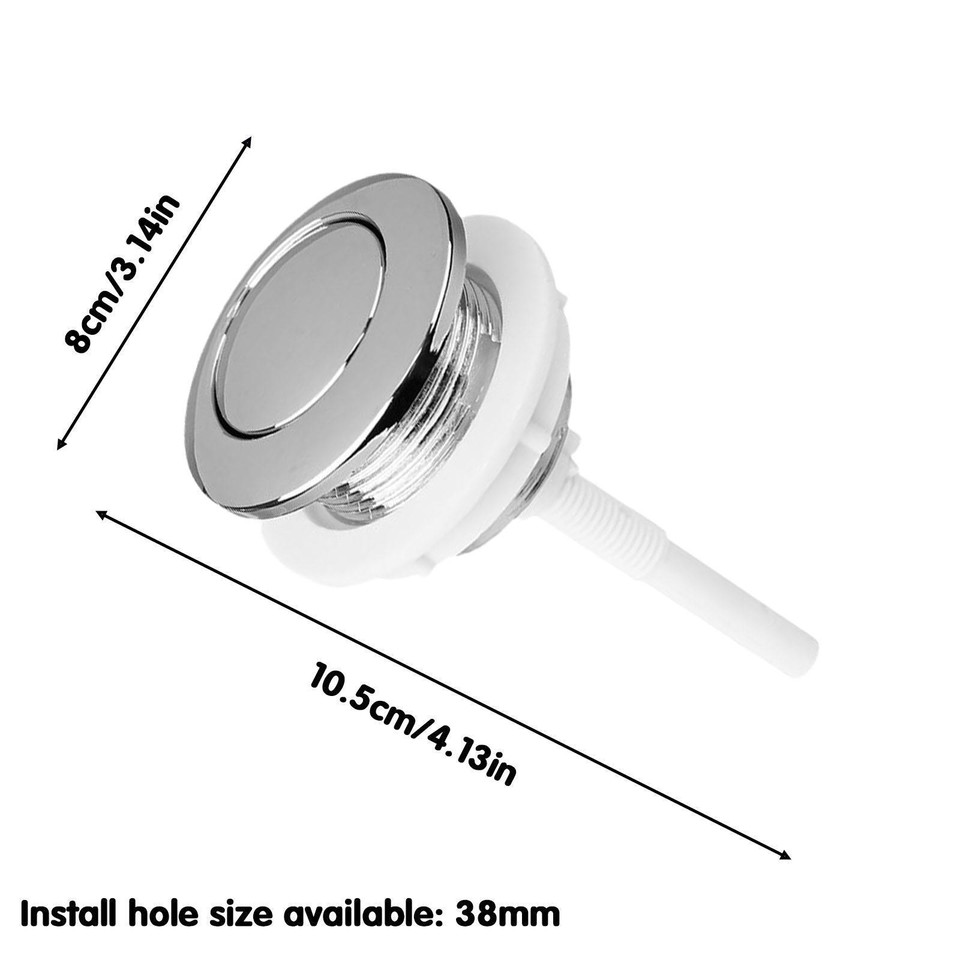 Bathroom Toilet Push Button Single Flush Button Toilet Water Tank ...