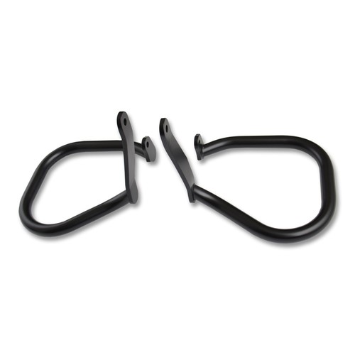 BLACK REAR CRASH BARS SADDLEBAG GUARDS FOR HARLEY DAVIDSON - Low Rider ...