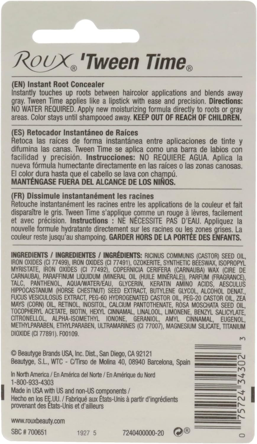 Roux Tween Time Instant Root Concealer Stick - Dark Brown for Unisex 0. ...