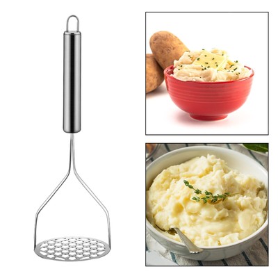 Potato Masher and Ricer Heavy Duty Hand Press Masher Garlic Masher ...