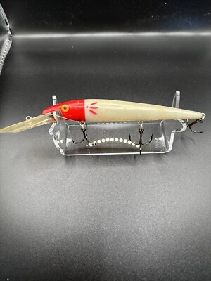Vintage Cotton Cordell Deep Red Fin? Red & Off White 7 Inches | eBay