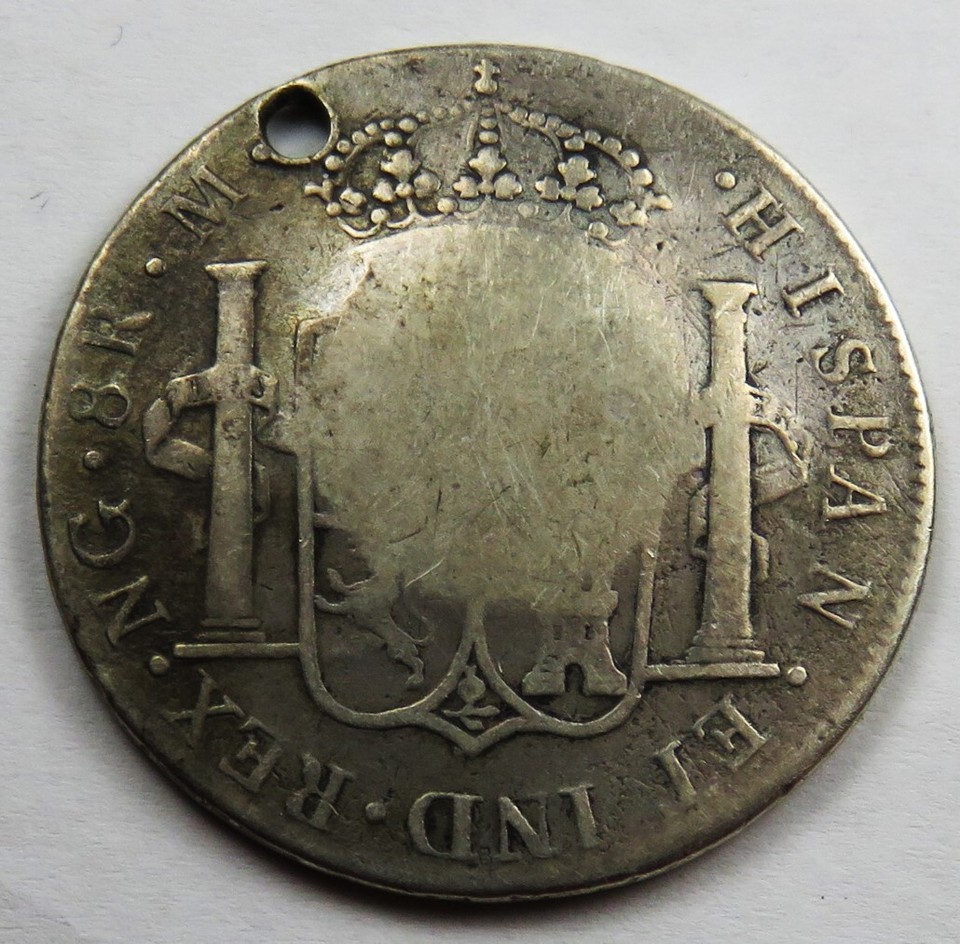 1807 Guatemala 8 Reales__w/ Glasgow bank counterstamp_KM#53 ...