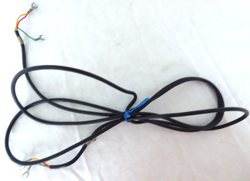Vintage 6" Western Electric Telephone Black 3 terminal line Cord, paint ...