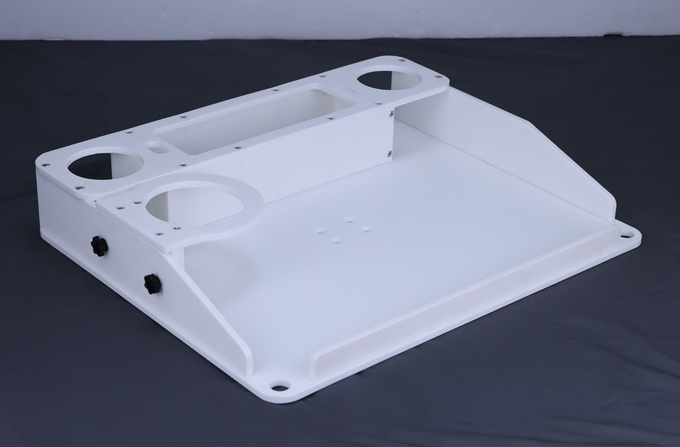 Utility Boat Table w/Rod Holder Mount Portable Boat Caddy Organizer ...