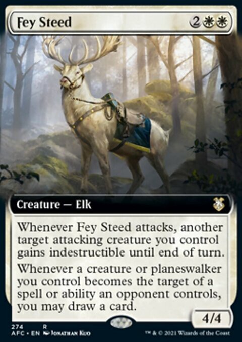 MTG Fey Steed (274/359) Adventures in the Forgotten Realms Commander NM ...