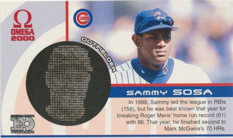 2000 Pacific Omega Electro Optical Insert #6 Sammy Sosa Chicago Cubs | eBay