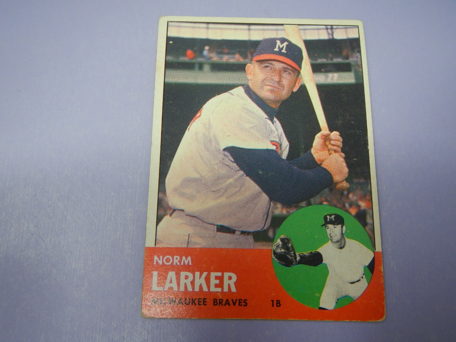 1963 Topps Baseball Norm Larker Milwaukee Braves #536 | eBay