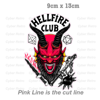 Stranger Things Hell Fire Club Sticker | eBay