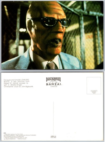 Continental Buckaroo Banzai John Bigboote Postcard | eBay Australia