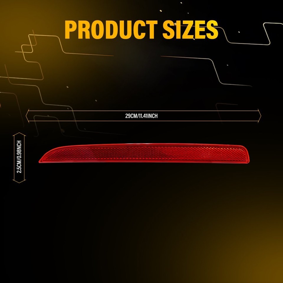 Pair For 2016-19 Ford Explorer Police Rear Bumper Reflector LH & RH ...