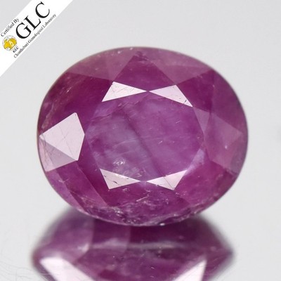 💎 GLC CERTIFIED 10.06ct Oval Natural Purple Red Ruby - Unheated ...
