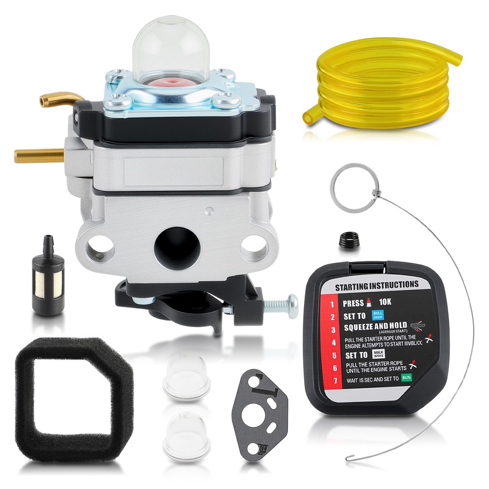 Carburetor Carb Kit For Homelite UT33600 UT33600B 26cc String Trimmer ...