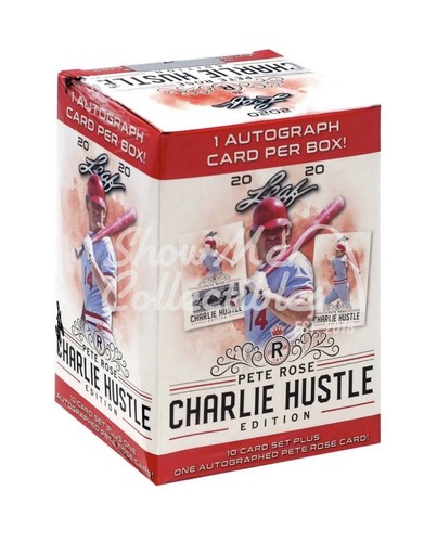 2020 Leaf Pete Rose Charlie Hustle Edition Blaster Box 1 PETE ROSE AUTO ...