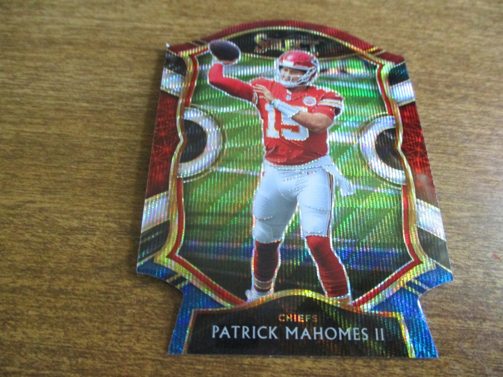 2020 Panini Select Tri Color Prizm Die Cut Patrick Mahomes Card #2 ...
