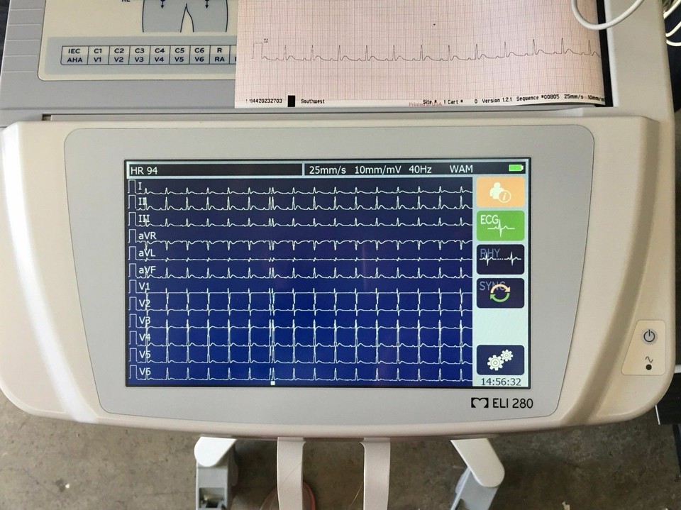 Mortara ELI 280 EKG ONLY|Refurbished|3 Yrs Warranty | eBay