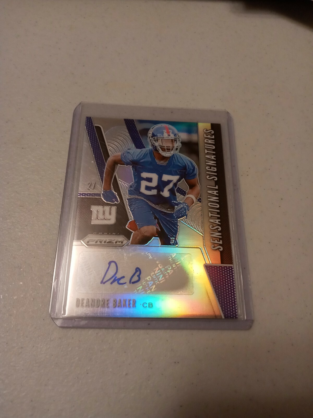 2019 Prizm Deandre Baker Silver Prizm Auto Autograph Sensational ...