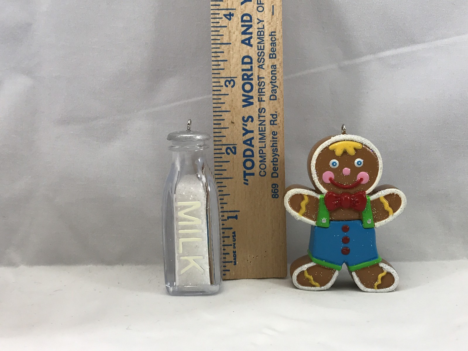 Hallmark Keepsake TIS THE SEASON Gingerbread Man Milk Jug Ornaments ...
