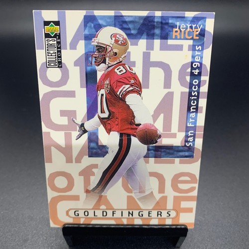1997 Upper Deck Football "GoldFingers" #47 Jerry Rice San Francisco ...