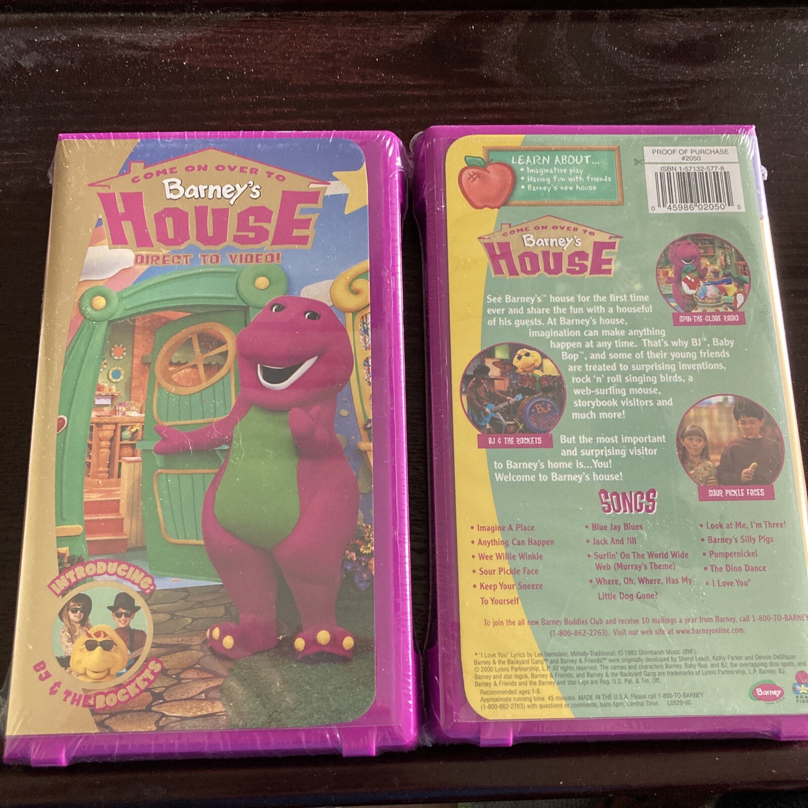 Barney Come On Over To Barney's House, Direct To Video, 2000, Sealed ...