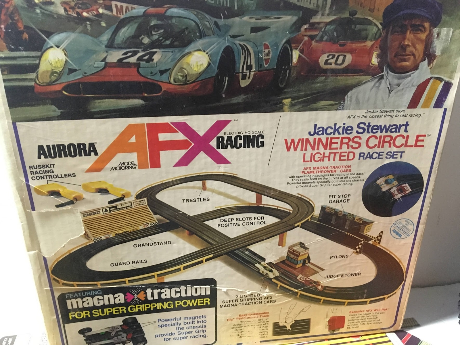 AFX AURORA SLOT RACE CAR SET 2167-700 WINNERS CIRCLE HO SCALE RACING ...