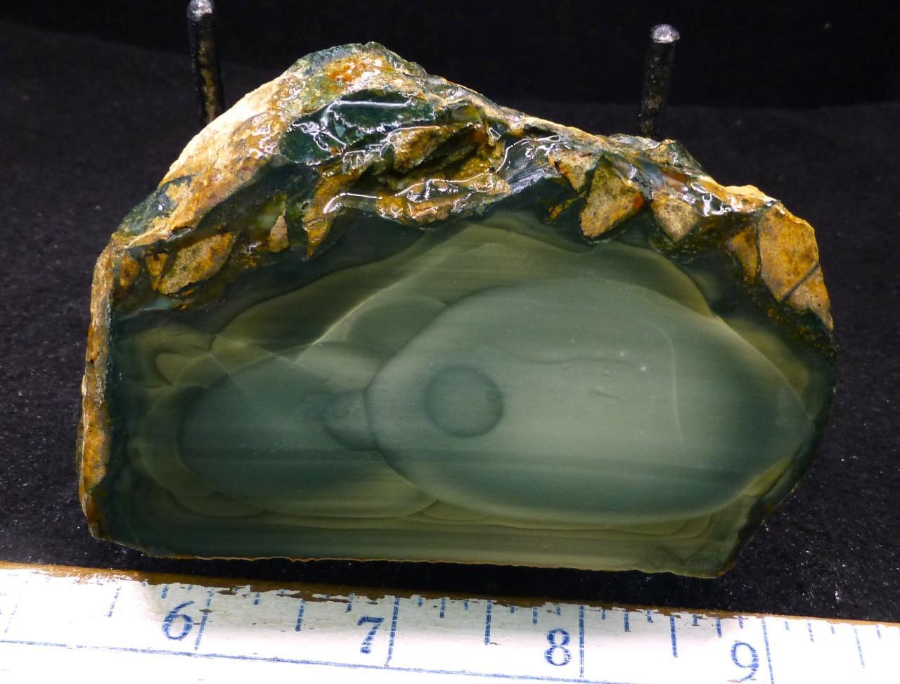 ORCA: Outstanding Blue Mt. Picture Jasper Half Nodule Specimen, Oregon ...