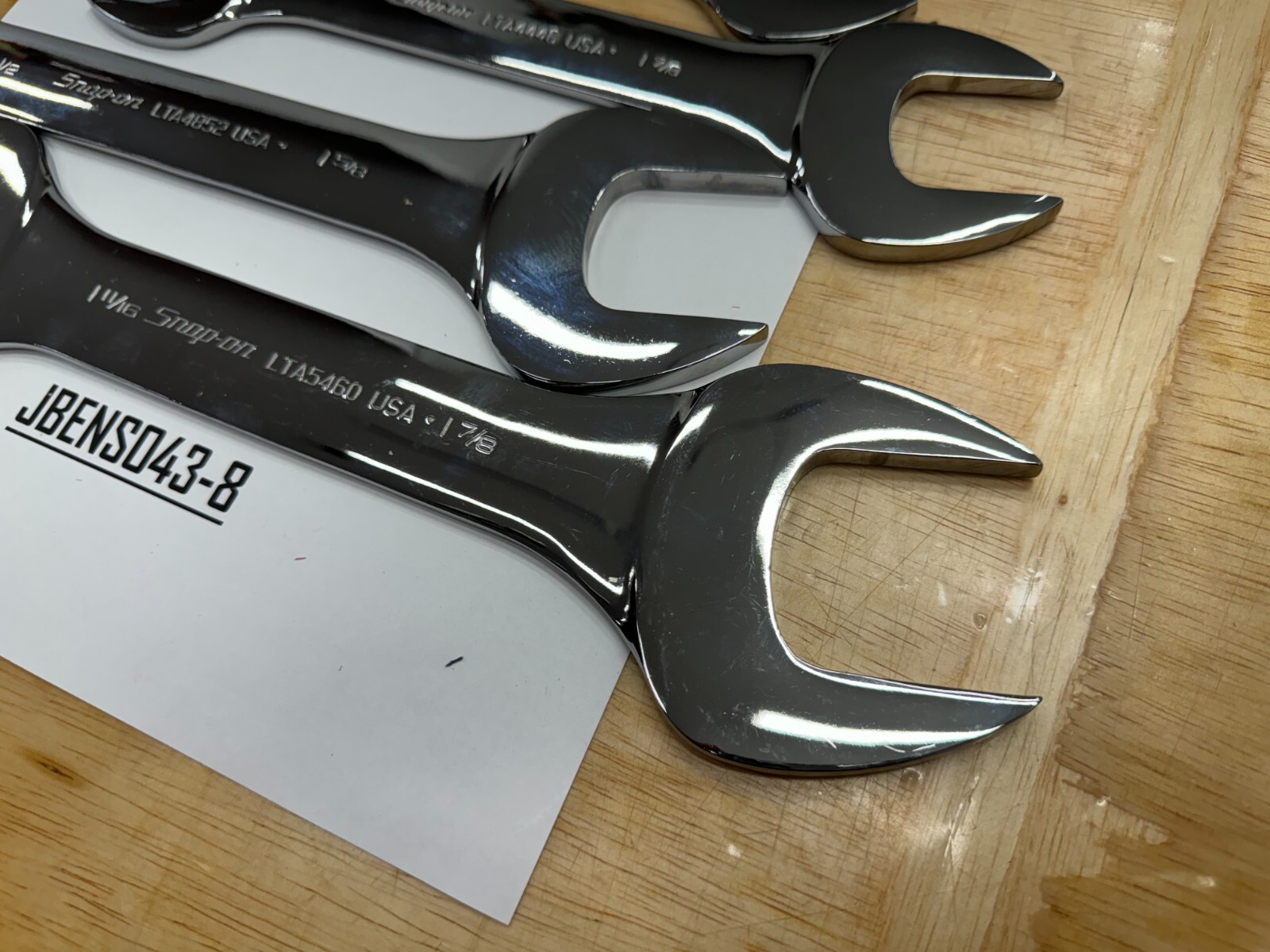Snap-on 12 PC 15° Offset Low Torque Slimline SAE Open End Wrench Set ...