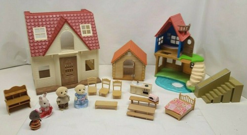 Calico Critters Epoch Co Adventure Tree House, Log Cabin, House ...
