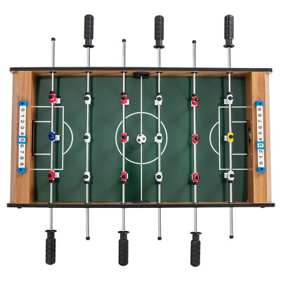 24" Foosball Table w/ 2 Footballs & 18 Soccer Keepers Tabletop Soccer ...