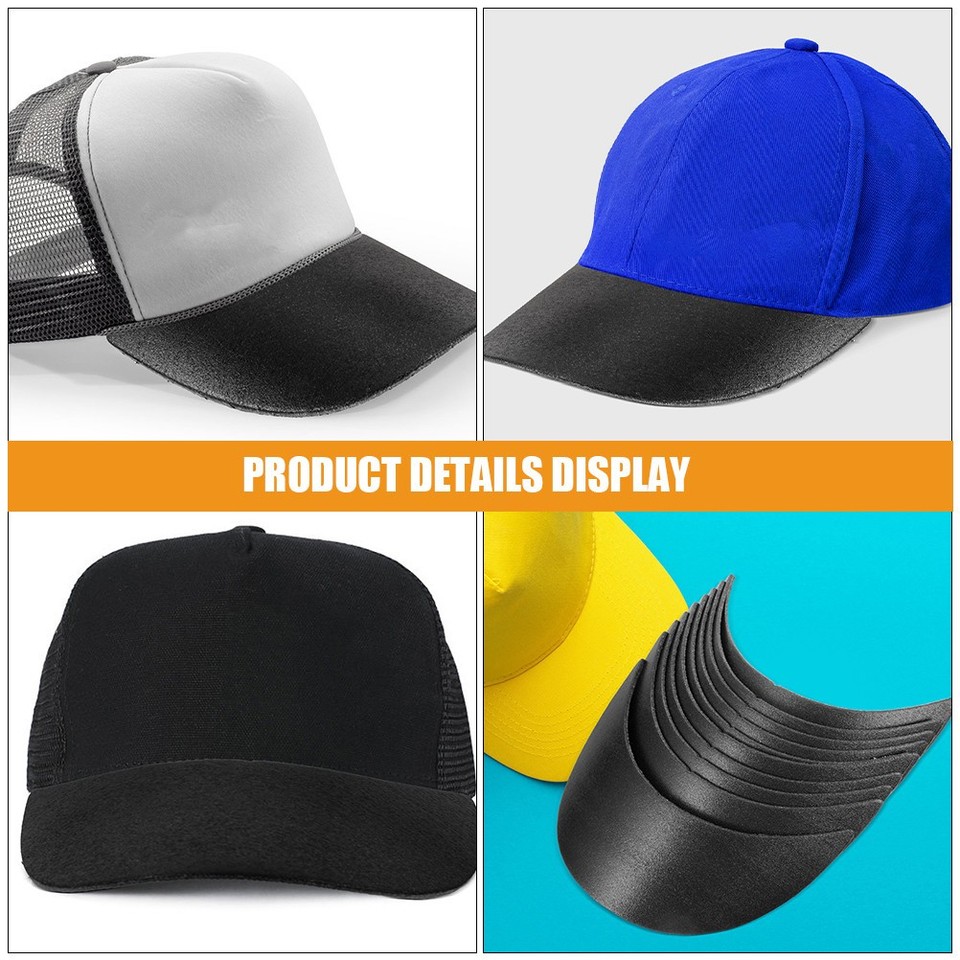 20 Pieces Baseball Cap Insert Plastic Hat Brim Liner Visor Shaper ...