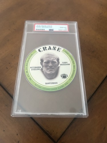 1976 CRANE DISCS TERRY BRADSHAW STEELERS HOF PSA 10 | eBay