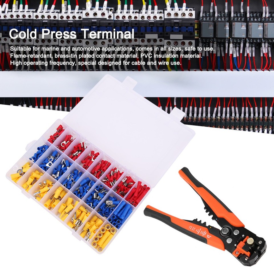 M3400pcs Cold Press Terminal Wire Connector Multifunctional Wire ...