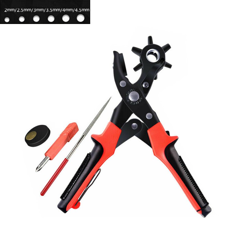 Rivets Eyelets Belt Leather Hole Puncher Pliers Press Grommets Round ...