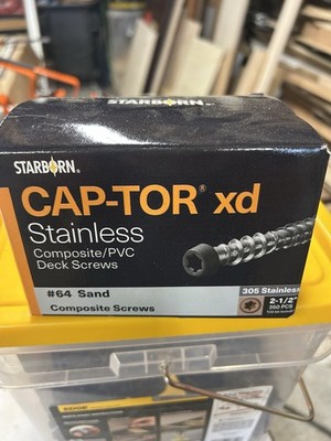 Starborn Cap-tor Xd Stainless Deck Screws #64 Sand Color 350pcs | eBay