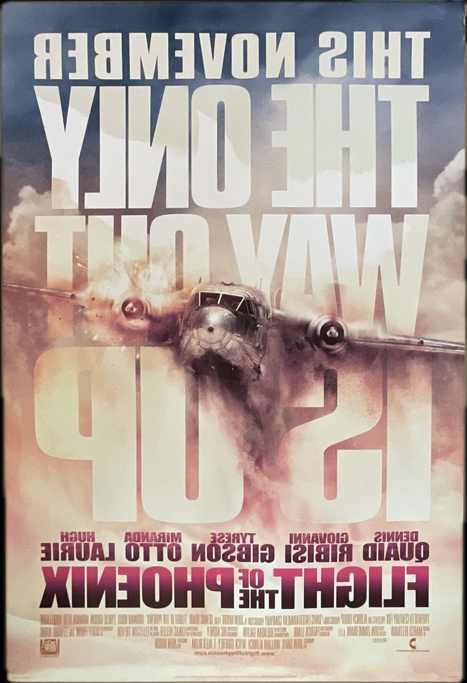 Flight of the Phoenix 2004 Double Sided Original Movie Promo Poster 27 ...