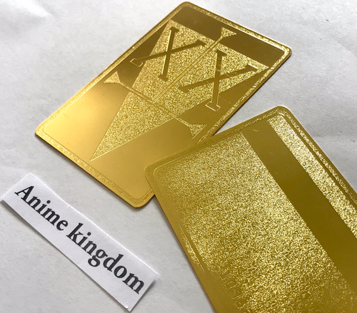 USA Seller Anime Cosplay License Card 2 Star Golden Metal Card | eBay